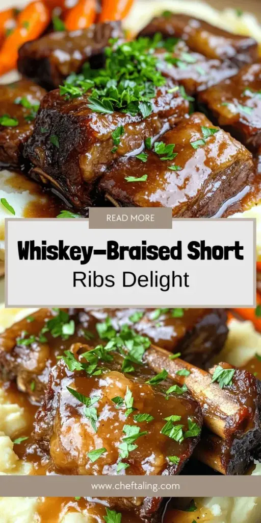 Irish Whiskey Braised Short Ribs Flavorful Delight - Chef Taling